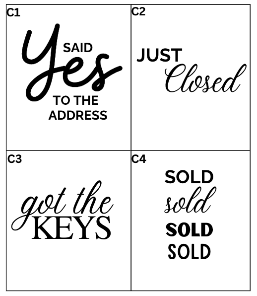 Closing Sign House – KB Makers Market